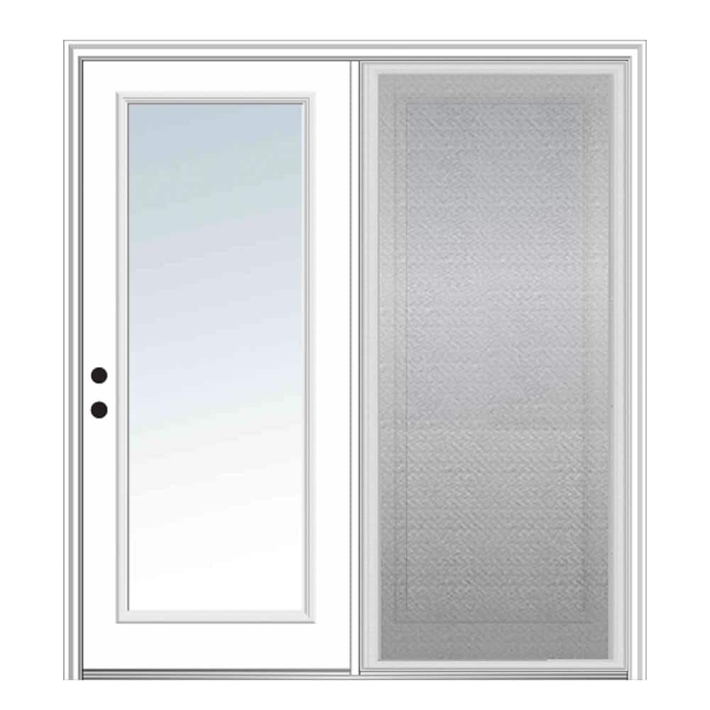 MMI Door 64 in. x 80 in. Primed Right-Hand/Inswing Fiberglass 1 Lite ...