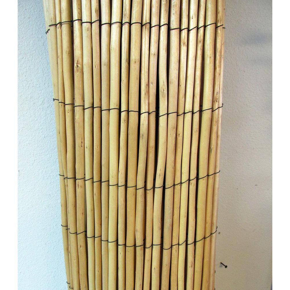 Master Garden Products 4 ft. H x 8 ft. W Peeled Willow Fence Screen CWF ...