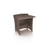Legare 30 in. Desk Extension with Solid Wood in Grey Driftwood Color ...