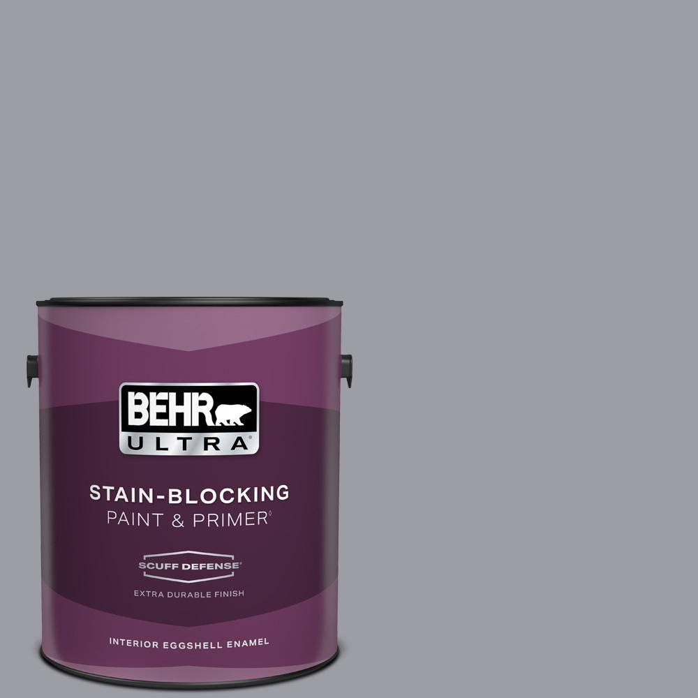 BEHR ULTRA 1 gal. #BNC-09 Heather Gray Extra Durable Eggshell Enamel ...