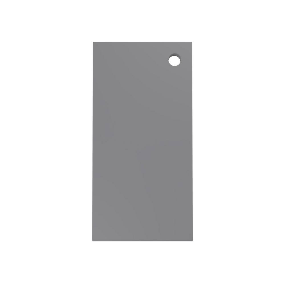 J COLLECTION Bristol 3 in. W x 0.13 in. D x 6 in. H Painted Slate Gray ...