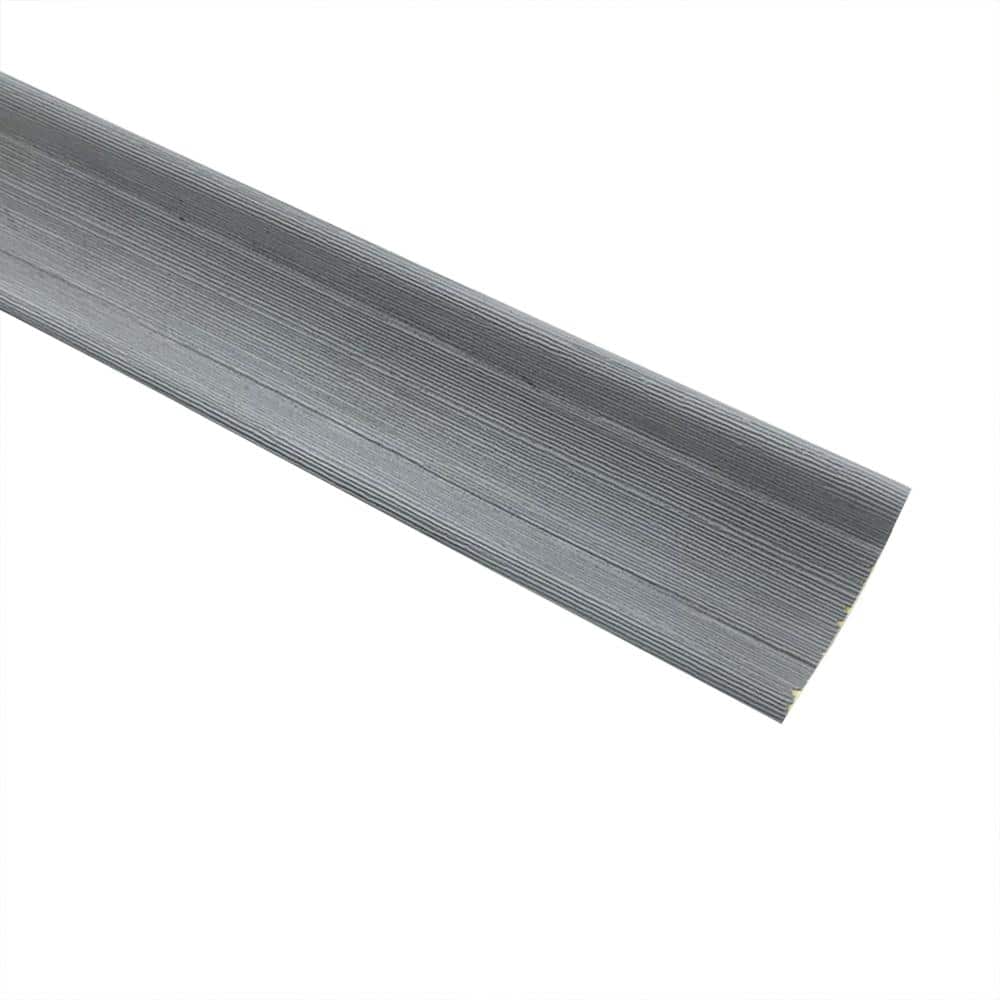 Wellco 1.2 in. x 1.2 in. x 59 in. Gray PVC Cove Moulding Trim ...