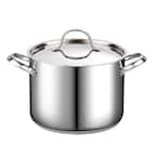 Cooks Standard Classic 6 qt. Stainless Steel Stock Pot with Glass Lid ...