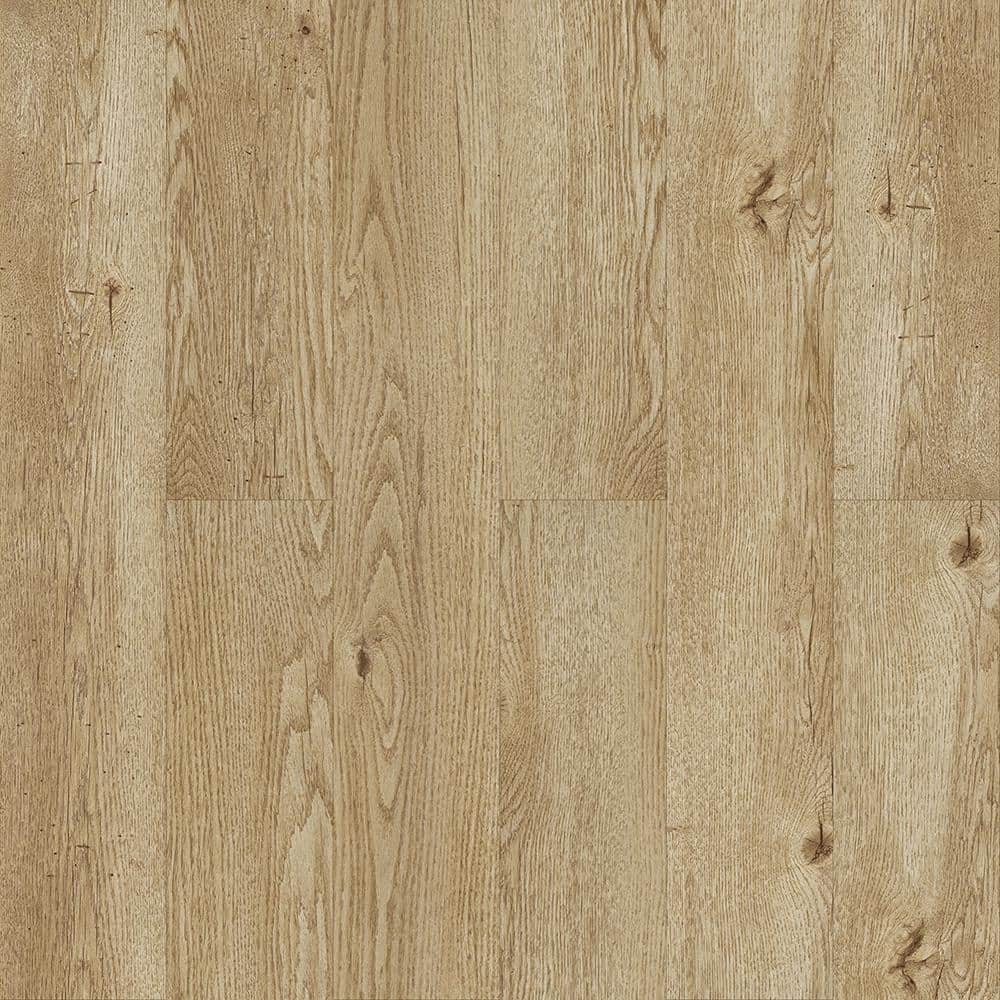 TrafficMaster Classic Oak 6 in. x 36 in. Luxury Vinyl Plank Peel And ...
