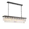 Pacific Core 8-Light Black Modern K9 Crystal Chandelier for Dining Room ...