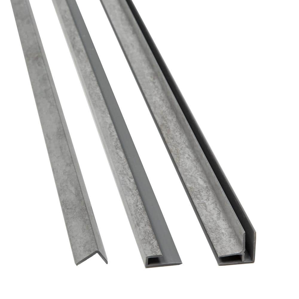 PALISADE Silver Lake 94 in. Vinyl Backsplash Accessory Trim Kit 17314 ...