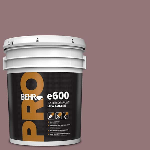 BEHR PRO 5 gal. #110F-5 Phantom Hue Low Luster Exterior Paint PR62305 ...