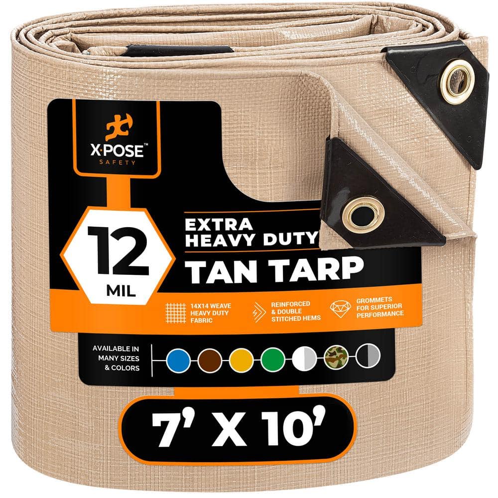XPOSE SAFETY Durable Extra Thick 12 Mil Polyethylene THD-710-X - The ...