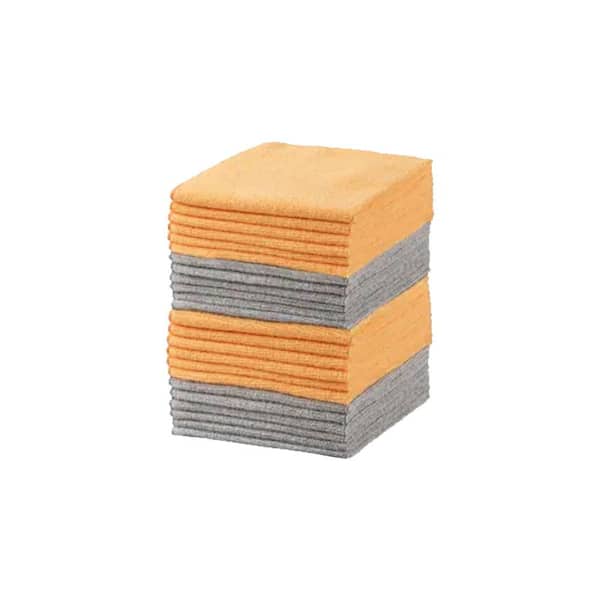 HDX 16 in. x 16 in. Multi-Purpose Microfiber Cloth (24-Pack) 86-OGMFR ...