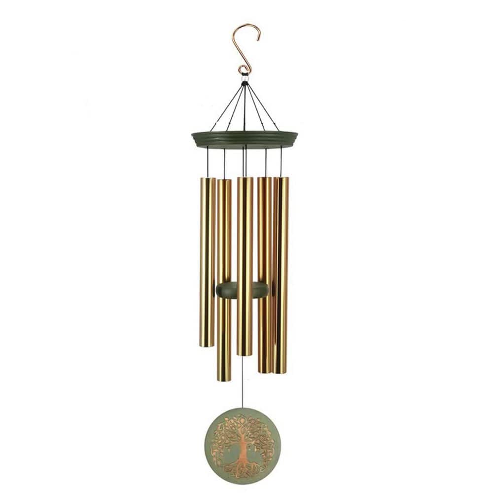 36 in. Aluminum Wind Chime with Tree of Life Engraving HP7FFLFSW8 - The ...