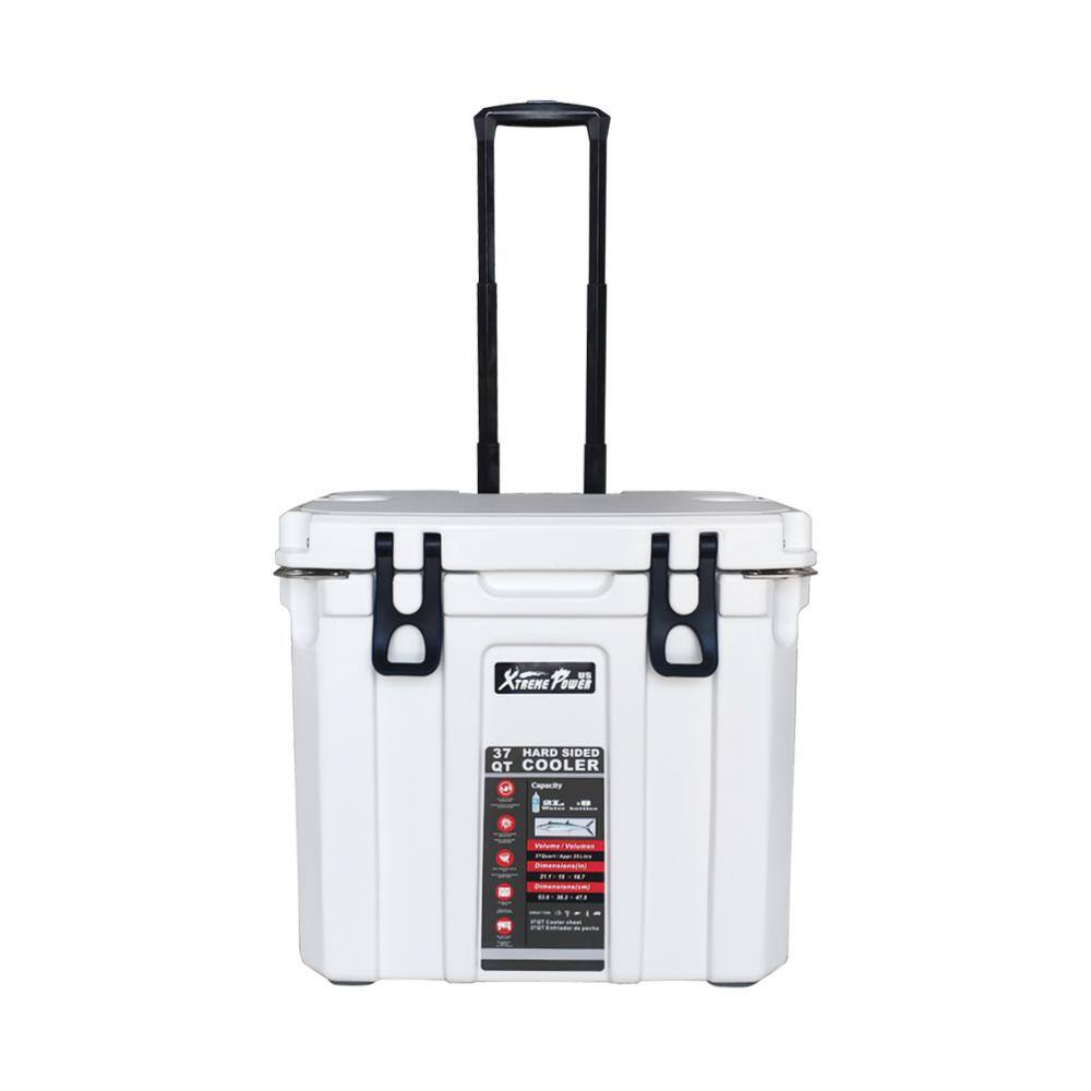 XtremepowerUS 37 Quart Ice Chest Cooler Lockable Bottle Opener ...