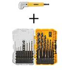 DEWALT MAXFIT Right Angle Magnetic Attachment with Black and Gold Drill ...