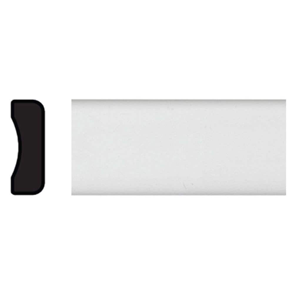TRIMFINITY 1/4 in. x 3/4 in. x 96 in. Polystyrene White Screen Molding ...