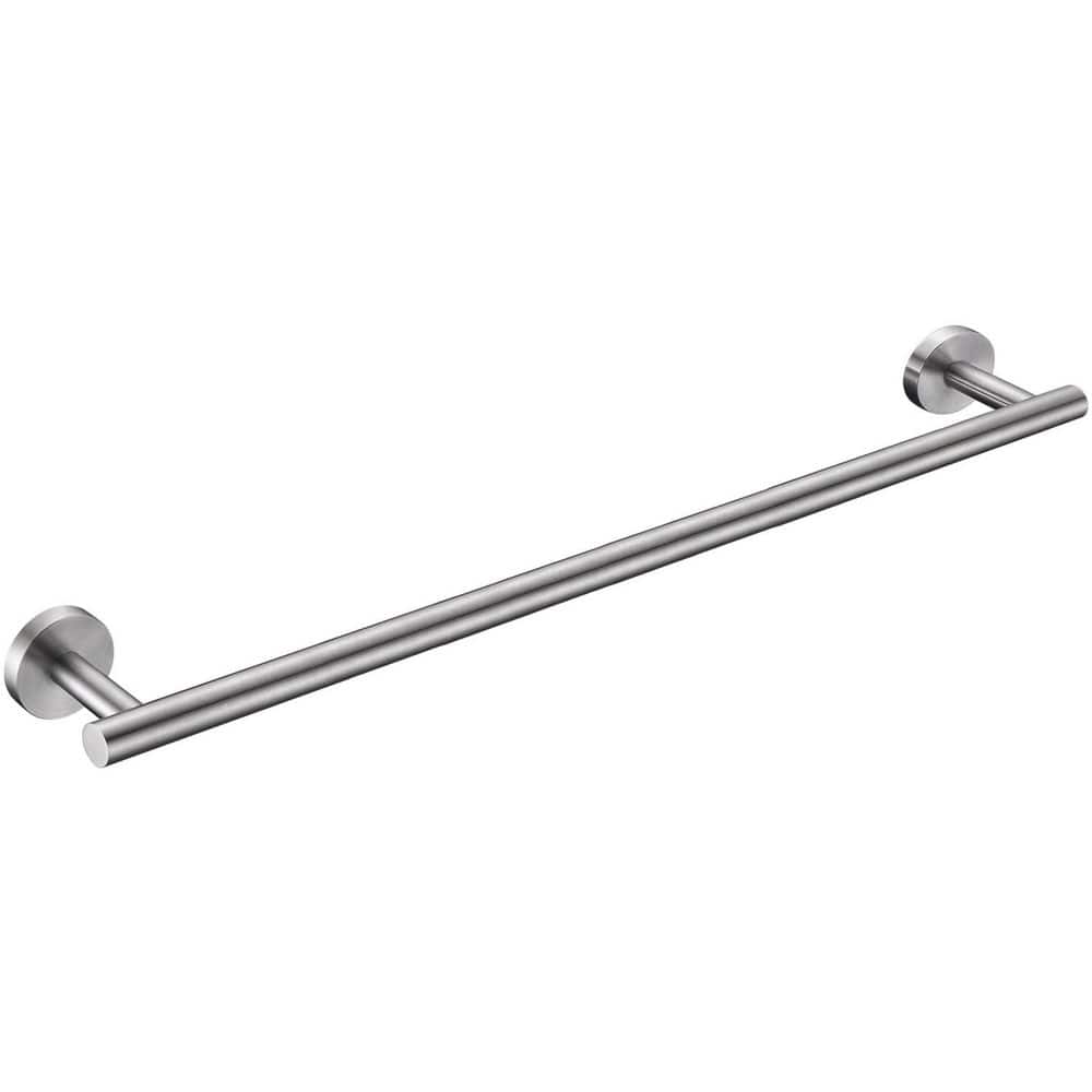 Wudkey 27 in. Wall Mounted Stainless Steel Bathroom Towel Holder, Bath ...
