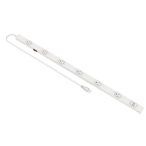 Commercial Electric 6 ft. 6-Outlet 36 inch Power Strip with 1 USB-A and ...