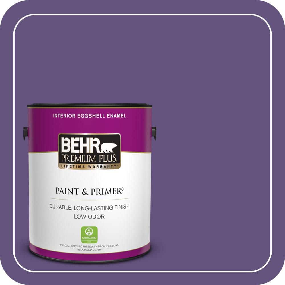 BEHR PREMIUM PLUS 1 gal. #S-G-650 Berry Syrup Eggshell Enamel Low Odor ...