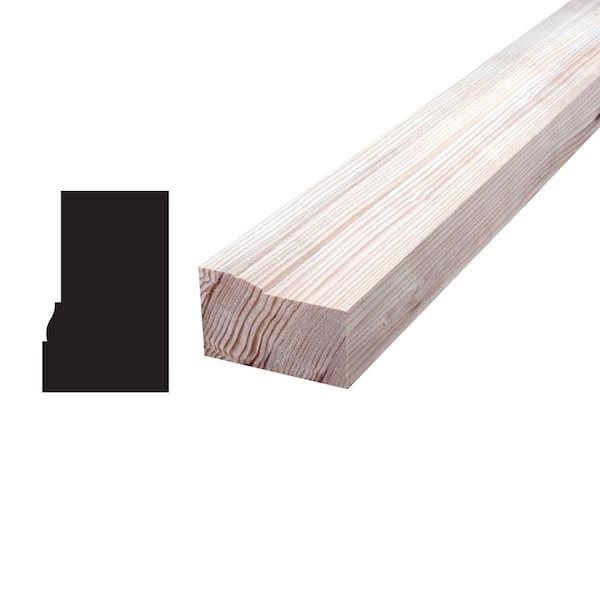 Alexandria Moulding 1-1/4 in. D x 2 in. W x 84 in. L Hemlock Wood Brick ...
