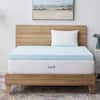 Lucid Comfort Collection 3 in. Gel and Aloe Infused Memory Foam Topper ...