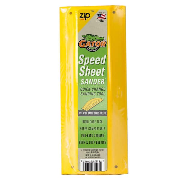 Gator Zip Speed Sheet Sander 3-2/3 in. x 9 in. Hook and Loop Sand Paper ...