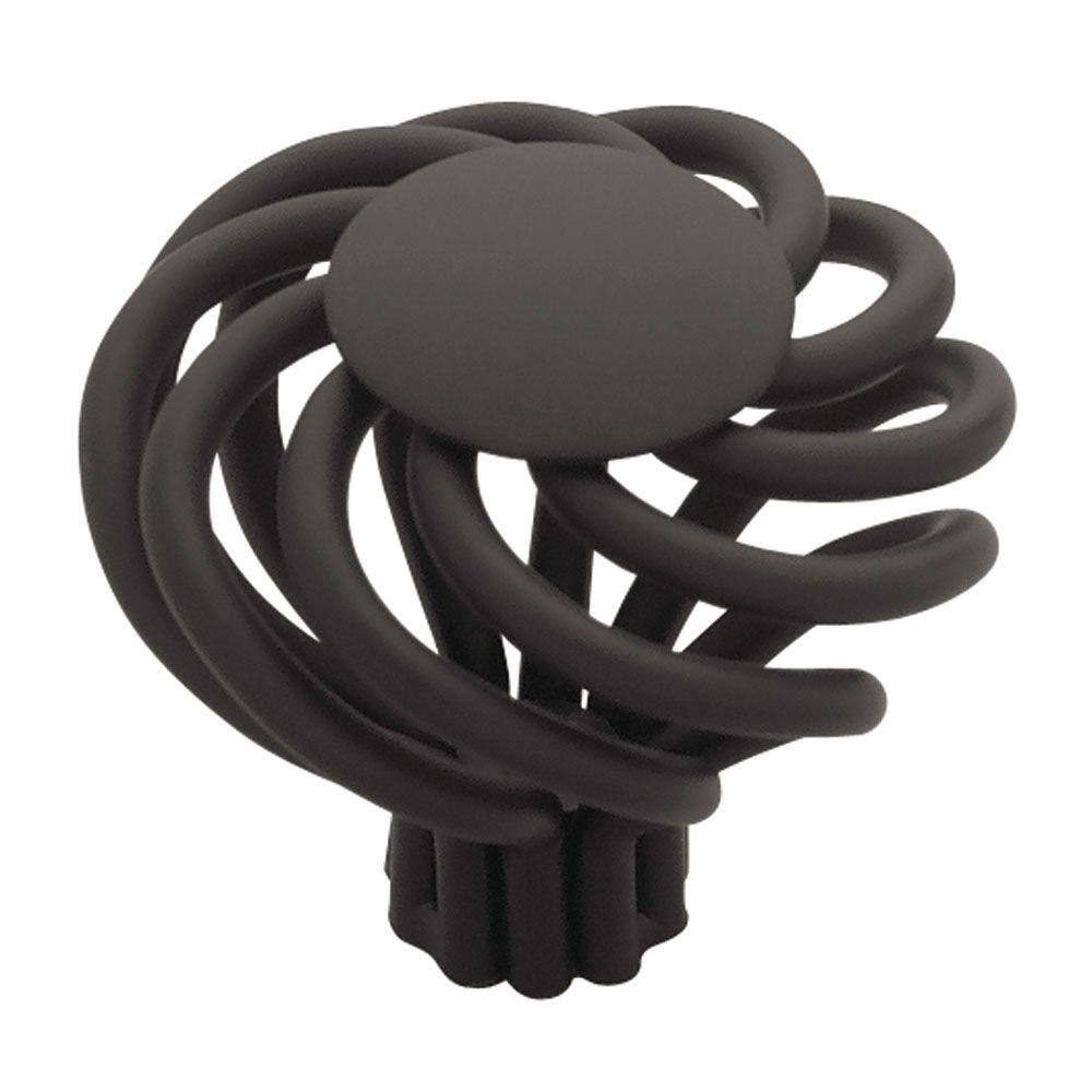 Liberty Large Wire Swirl 1-5/8 in. (41 mm) Matte Black Cabinet Knob ...