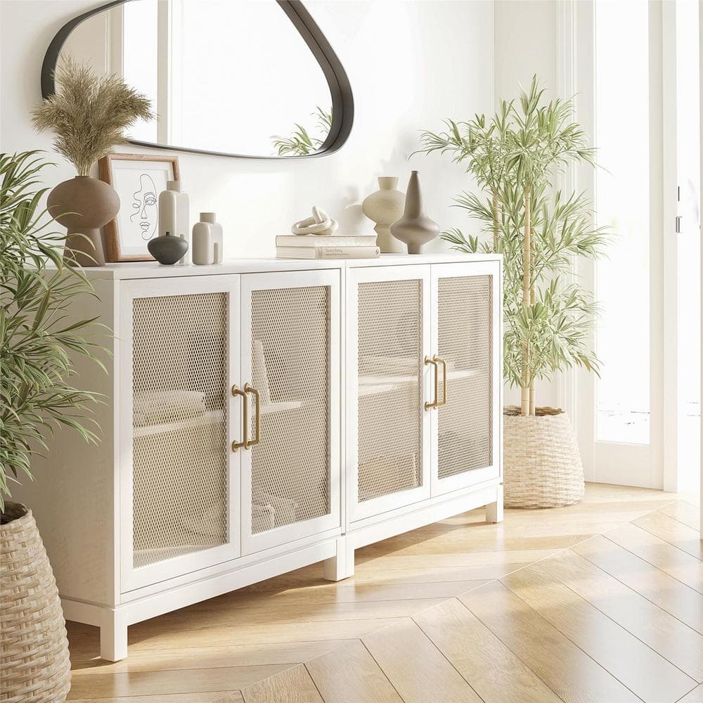 Tess Ivory Oak Accent Cabinet 8791341COM - The Home Depot