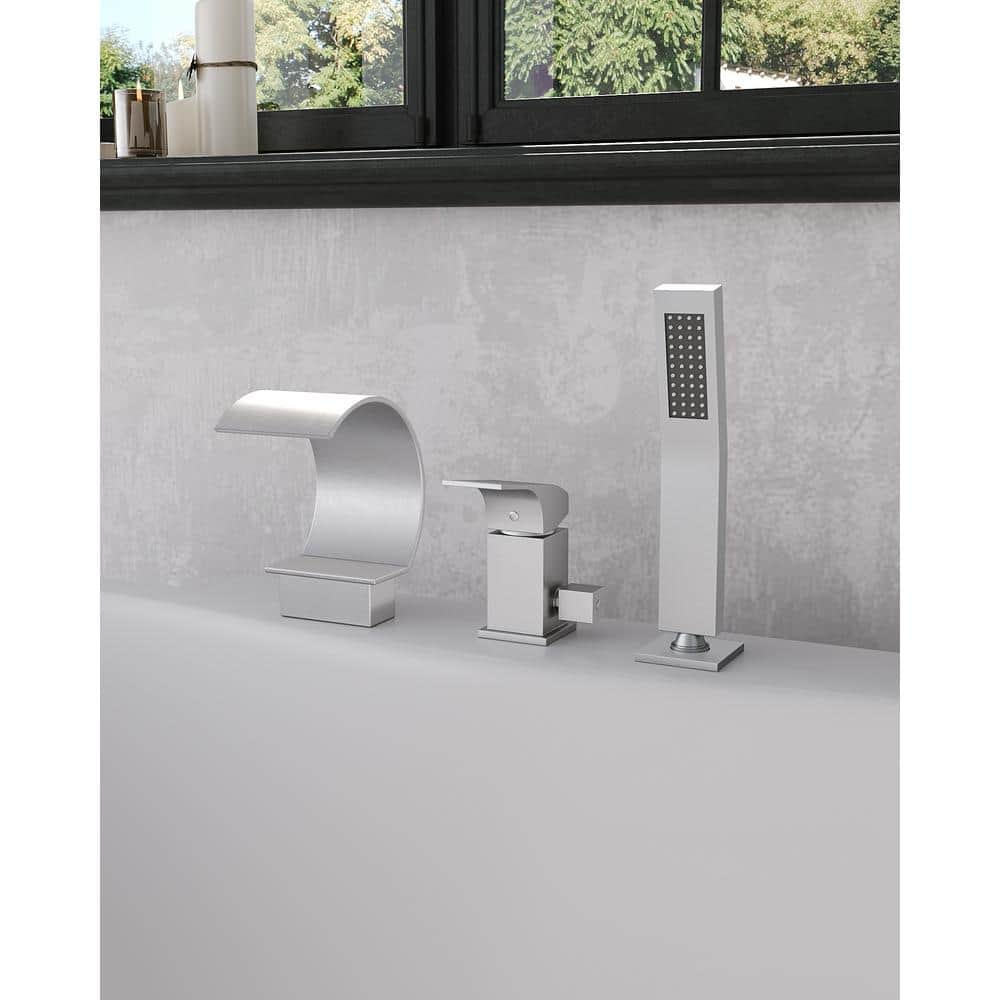 Reviews for EVERSTEIN Single-Handle Deck-Mount High Arc Roman Tub ...