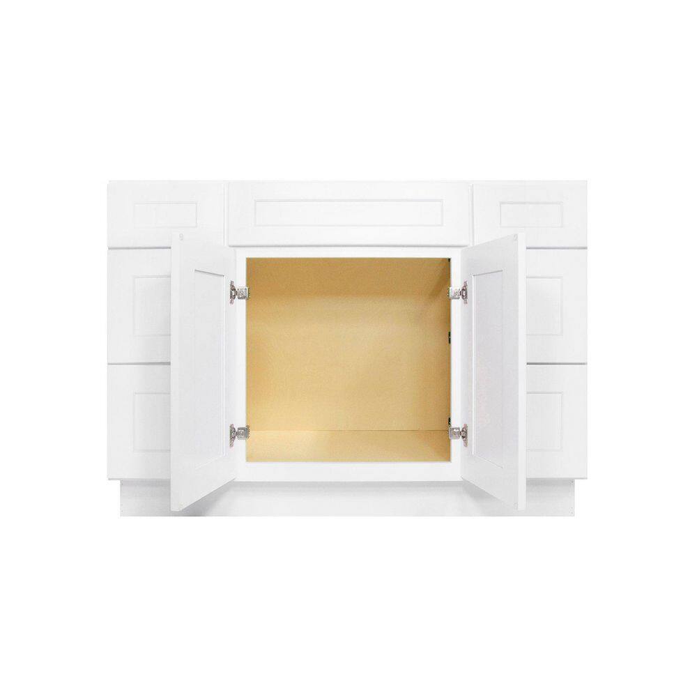 Furinno 48 in. W 21 in. H 34.5 in. D Ready to Assemble Plywood Vanity ...