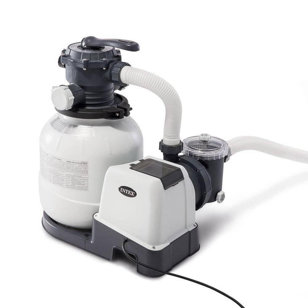 Intex 2100 GPH, 0.3 HP Above Ground Single Speed Pool Sand Filter Pump ...