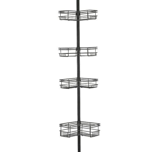Utopia Alley Rust-Resistant Tension Pole Corner Shower Caddy, 97 in ...