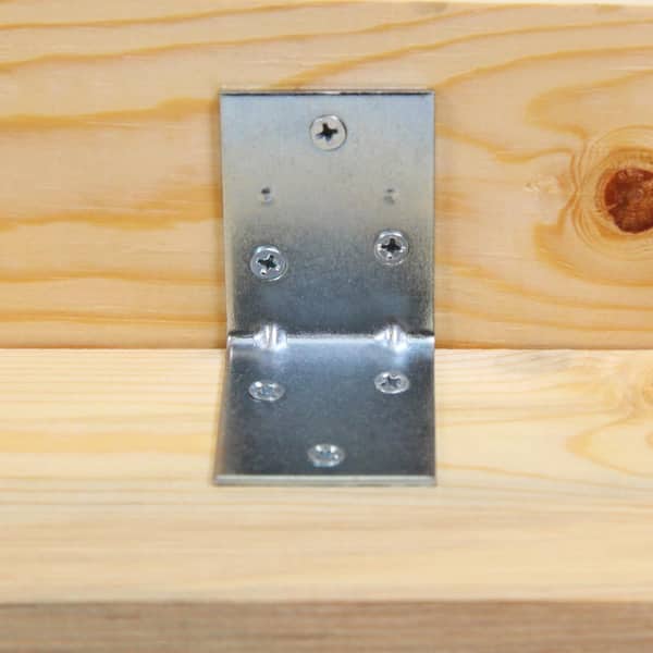 Everbilt (2-Pack) 2 in. Zinc-Plated Double-Wide Corner Brace 24482 ...