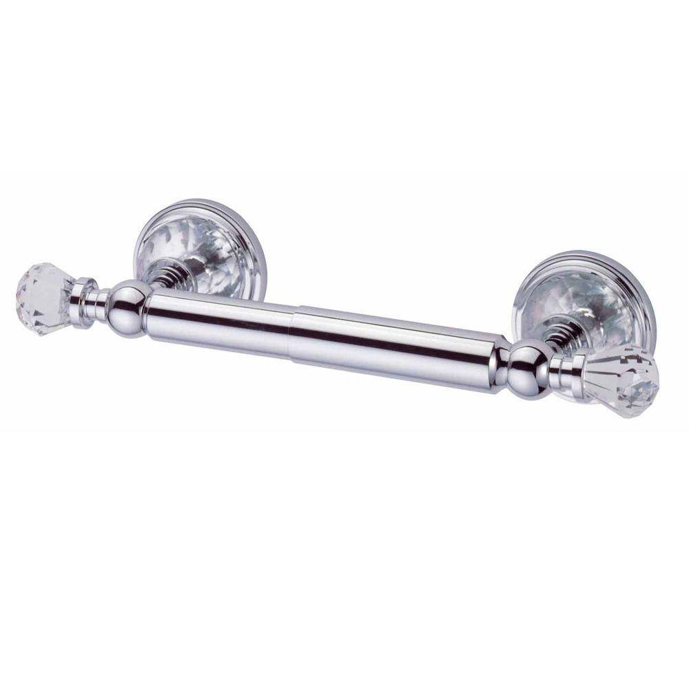 Pegasus Crystal Double Post Toilet Paper Holder in Chrome BAE31000CP ...