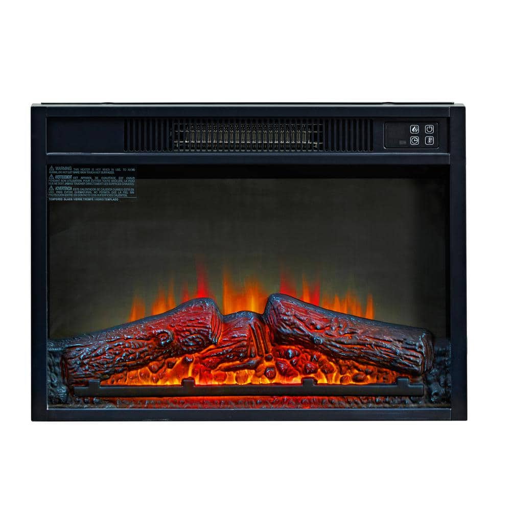 maocao hoom 23 in. Black Fireplace Insert Heater, with IR Remote ...