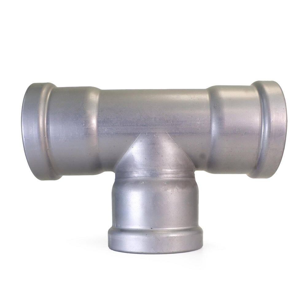 T TITANPRESS 4 in. Carbon Steel Press Tee XL FKM Mechanical MPTE0400-XF ...