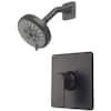Olympia Faucets i4 1-Handle Wall Mount Shower Faucet Trim Kit in Matte Black with 3 Function ...