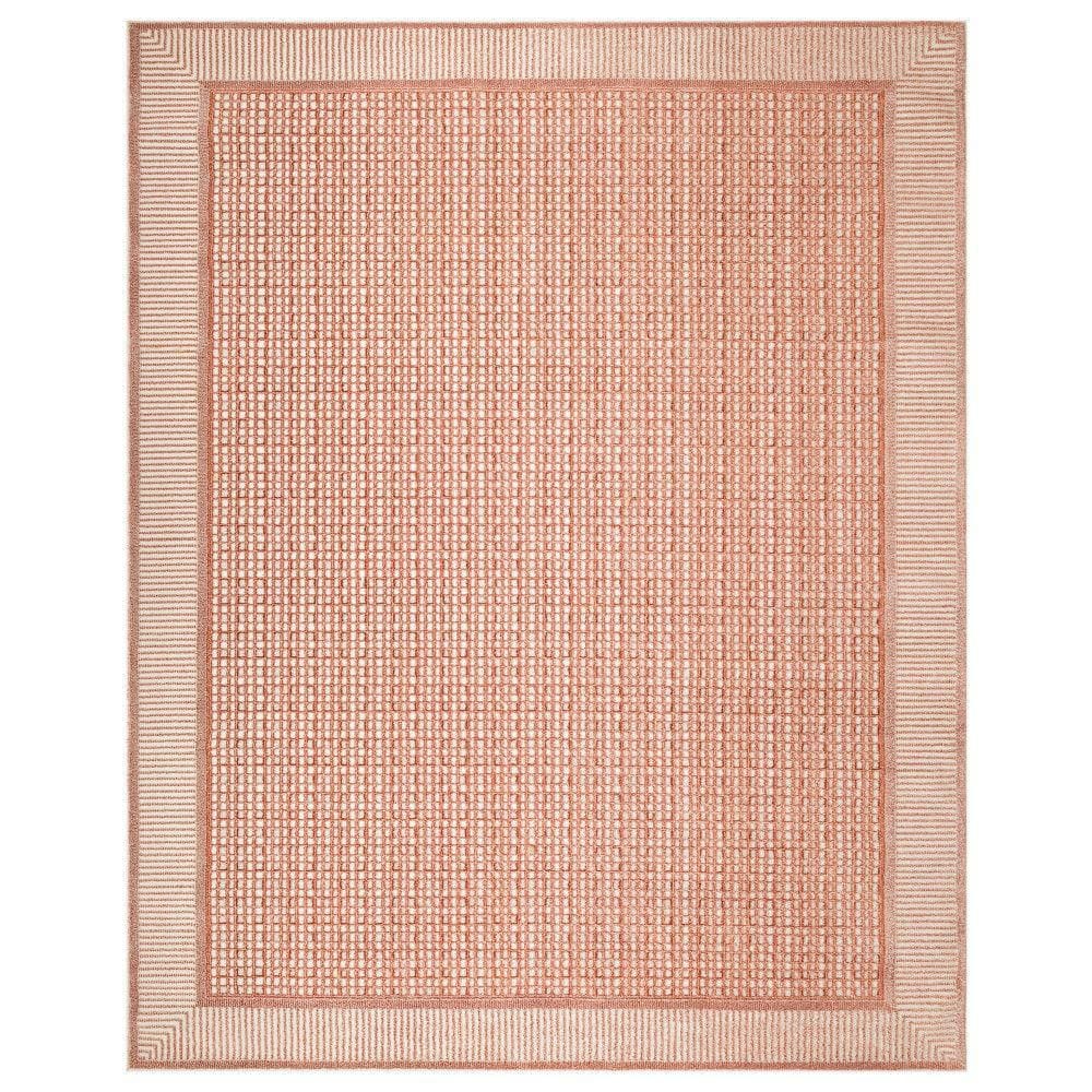 Nourison Nordic Brick Ivory Geometric Contemporary 8 ft. x 10 ft. Area ...