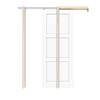 ARK DESIGN 32 in. x 80 in. White Primed 3 Lite MDF Door with Solid Core ...