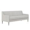CosmoLiving by Cosmopolitan Virginia 75 in. Light Gray Linen 3 Seat ...