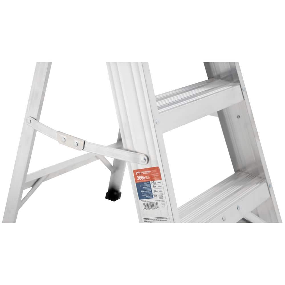 Buy 2 ft. Aluminum Step Ladder (8 ft. Reach Height) with 300 lbs. Load ...