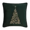 Spirit Evergreen Polyester Square Decorative Throw Pillow 18 x 18 in ...
