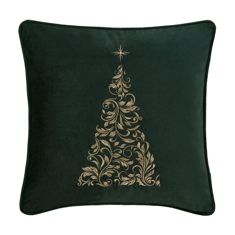 Spirit Evergreen Polyester Square Decorative Throw Pillow 18 x 18 in ...