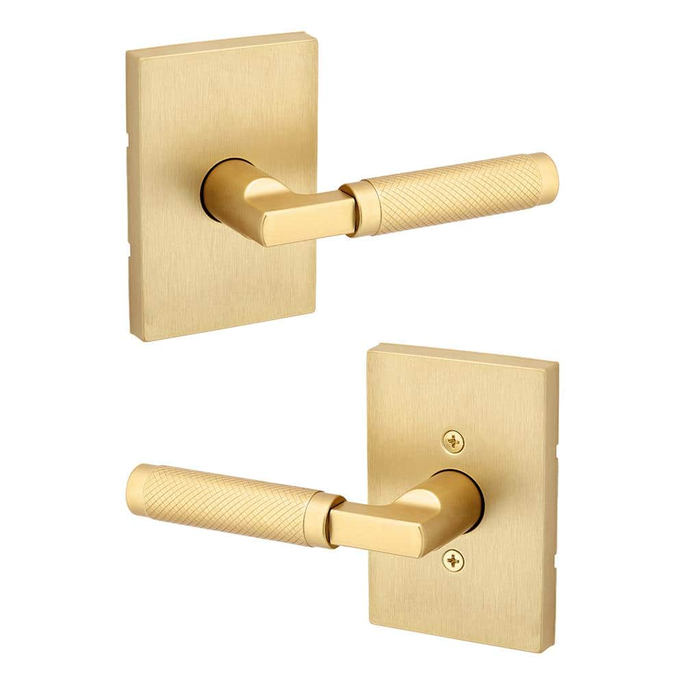 Kwikset Prava Satin Brass Hall/Closet Door Handle 720PVL RCT 4 CP - The ...