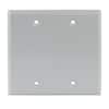 Commercial Electric 2-Gang Blank Metallic Weatherproof Cover, Gray ...