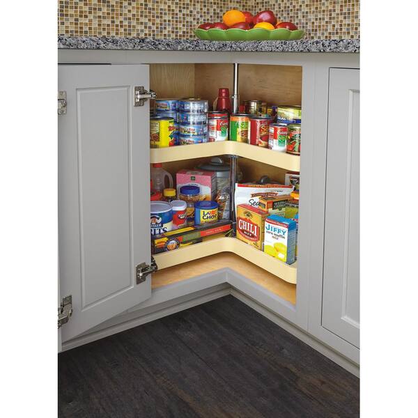 Rev A Shelf 28 In 2 Kidney Shape Lazy Susan Set 6472 15 52 The