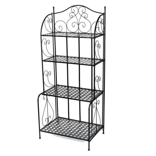 Cubilan 61 in. Indoor and Outdoor Metal Plant Rack, Kitchen Storage ...