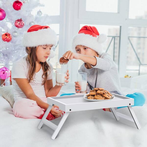 White bedside tray table store