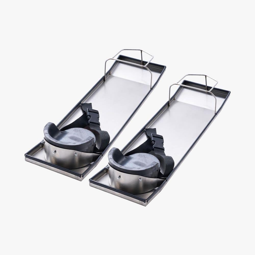 SKYSHALO Concrete Knee Boards 28 in. x 8 in. Silver Stainless Steel ...