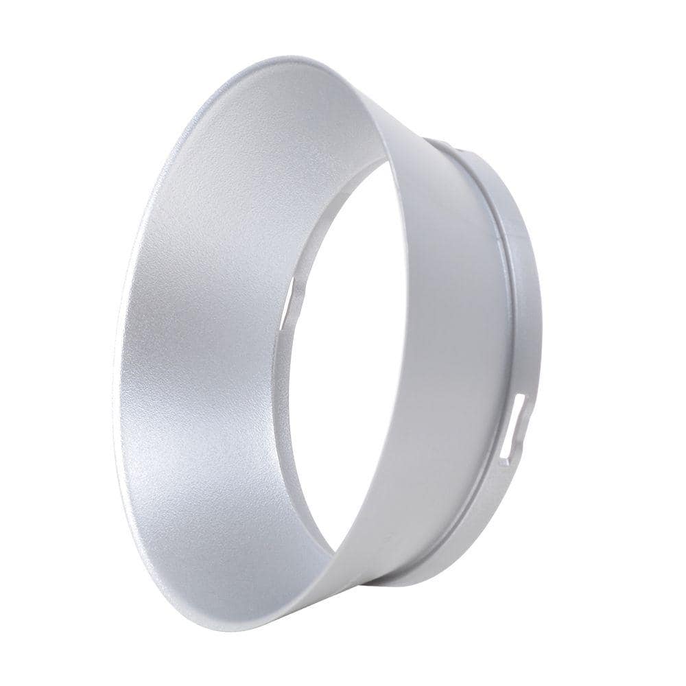Cree 6 in. Satin Nickel LED Recessed Downlight Decorative Baffle Trim ...