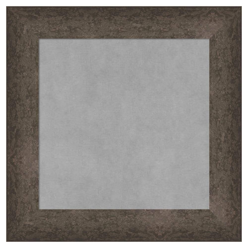 Amanti Art Dappled Light Bronze 21 in. x 21 in. Framed Magnetic Board ...