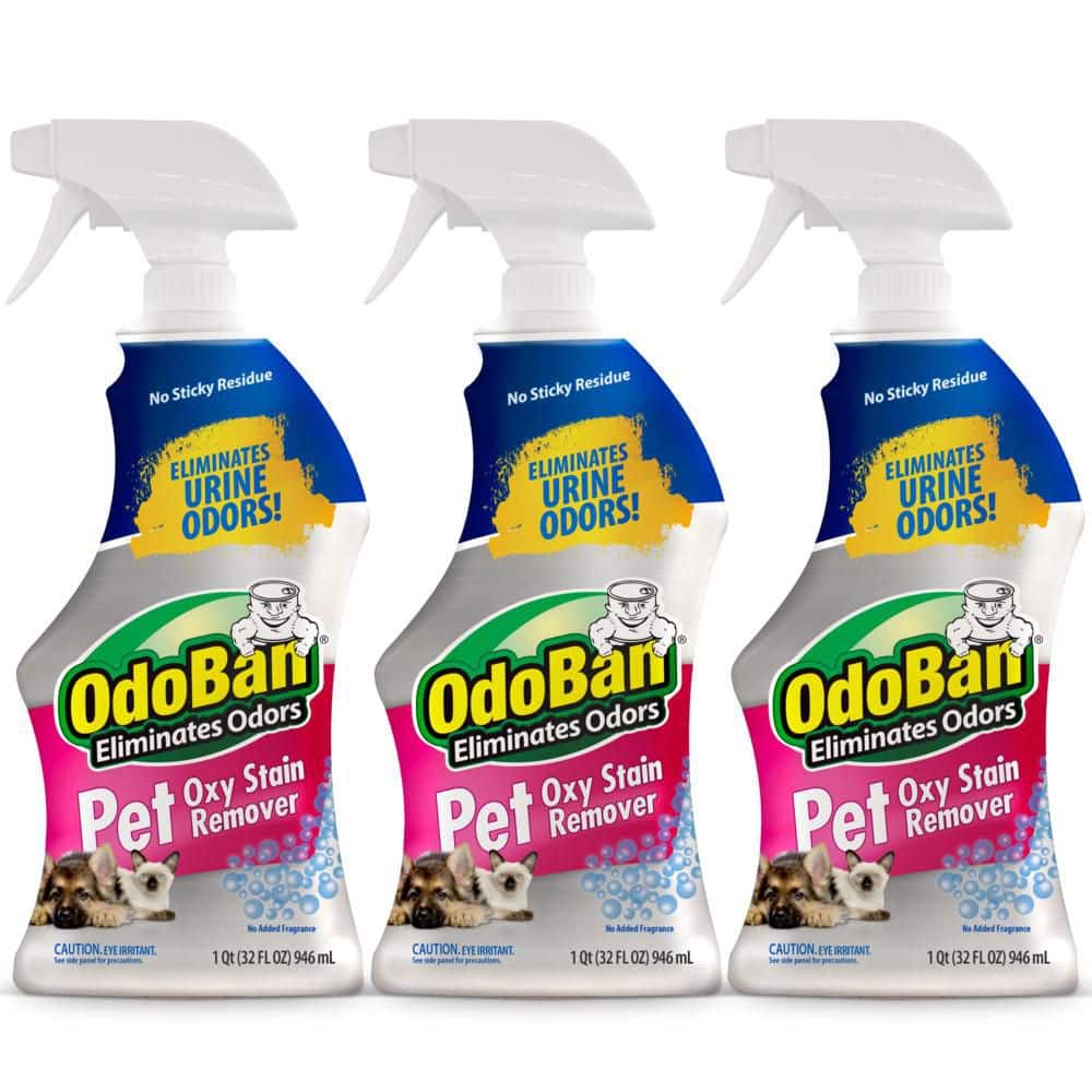 OdoBan 32 oz. Pet Oxy Stain Remover, Oxygen Activated Hydrogen Peroxide ...