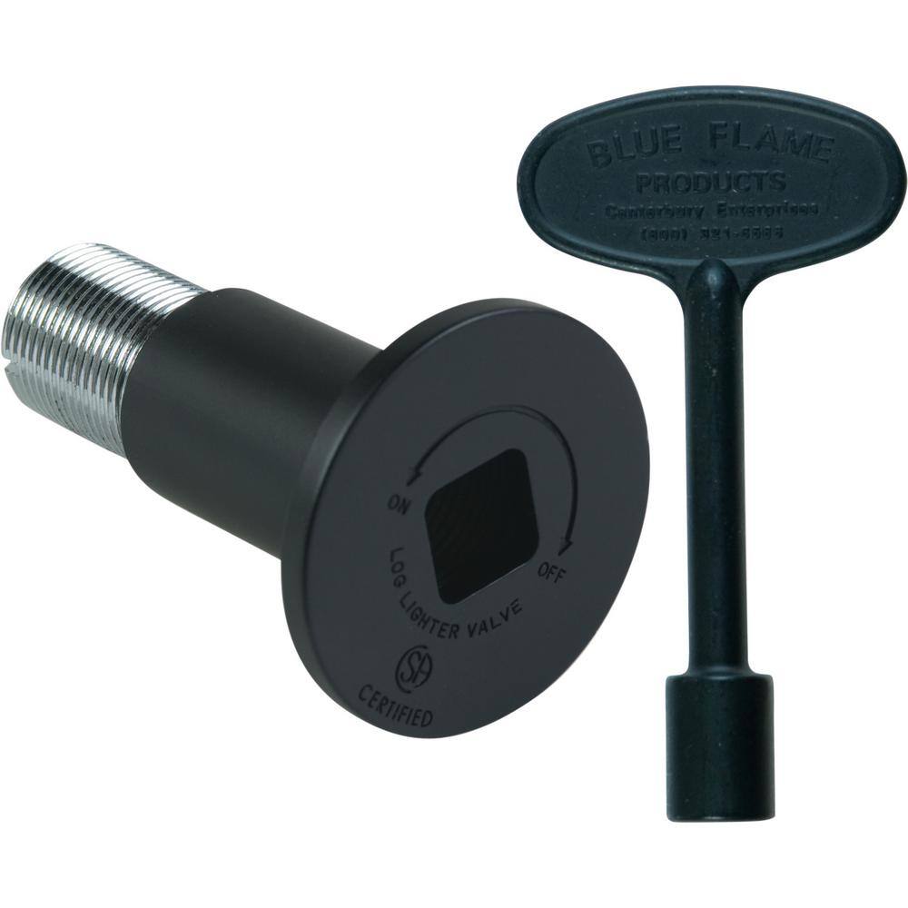 Blue Flame Universal Decor Flange and Key Kit in Flat Black DK.0505 ...